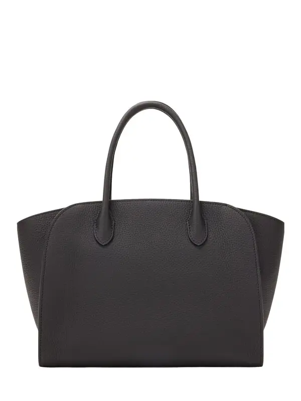 THE ROW Large Capacity Leather Handbag - Black