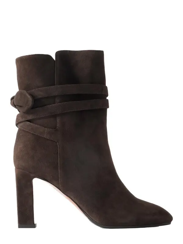 AQUAZZURA Decorative Ankle Boots - Black