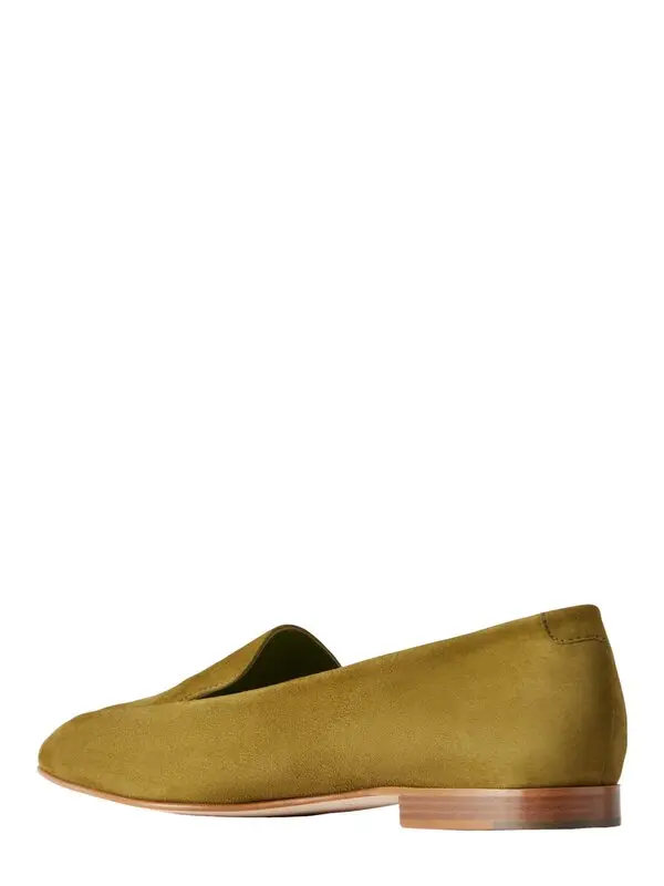 Manolo Blahnik Suede Loafers - Brown