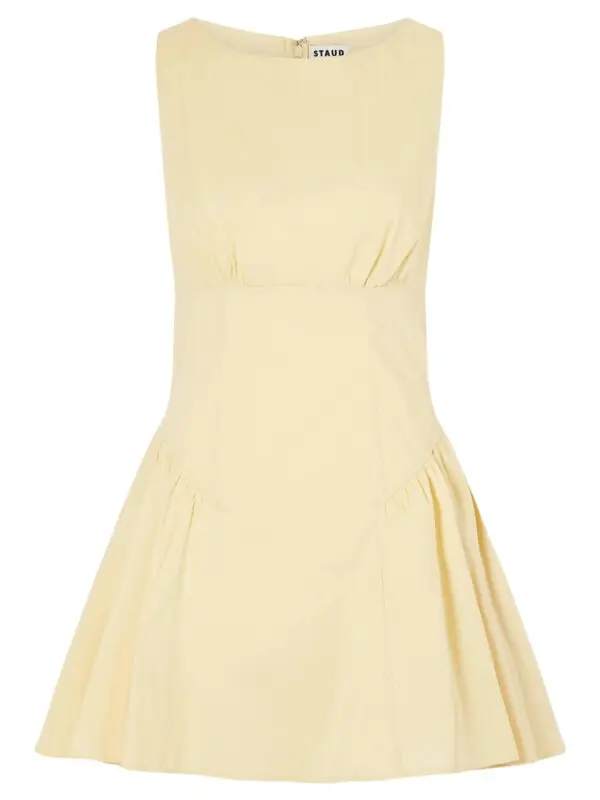 Staud Sleeveless Mini Dress - Nude