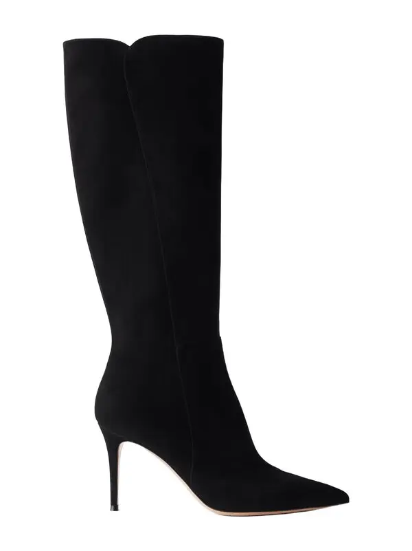 GIANVITO ROSSI Suede Knee-high Boots - Black