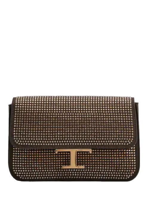 TOD'S Embellished Flap Shoulder Bag - Brown