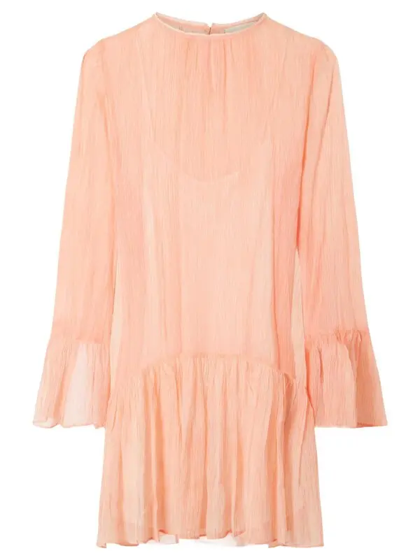 Ulla Johnson Emmeline Gathered Tiered Silk-chiffon Mini Dress - No