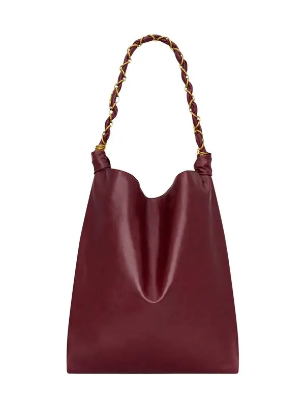 Saint Laurent Amalia Shoulder Bag - Deep Raspberry Red