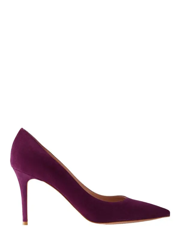 GIANVITO ROSSI Suede Stiletto Pumps - Brown