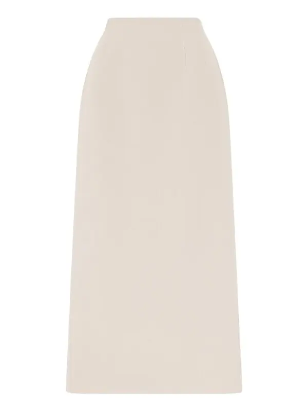 Wardrobe.NYC Wool Maxi Skirt - Sand-colored