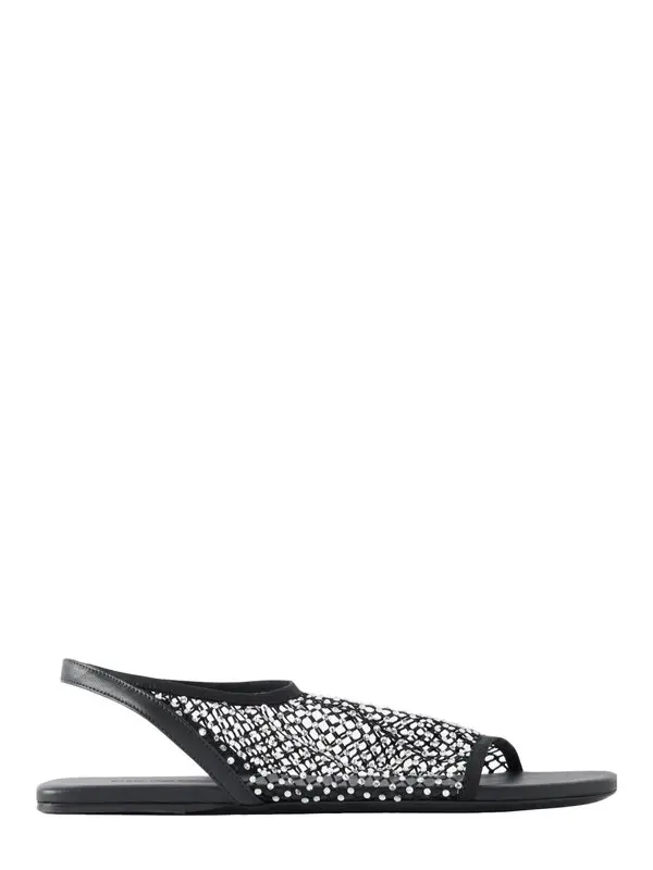 Christopher Esber Minette Crystal-embellished Leather Sandals - Black