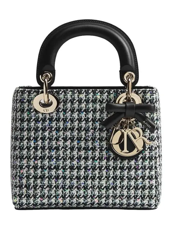 Dior Mini Lady Bag With Chain - Black