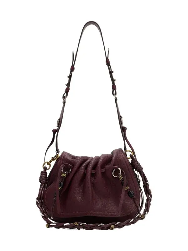 Isabel Marant Étoile Ruched Leather Bag - Black