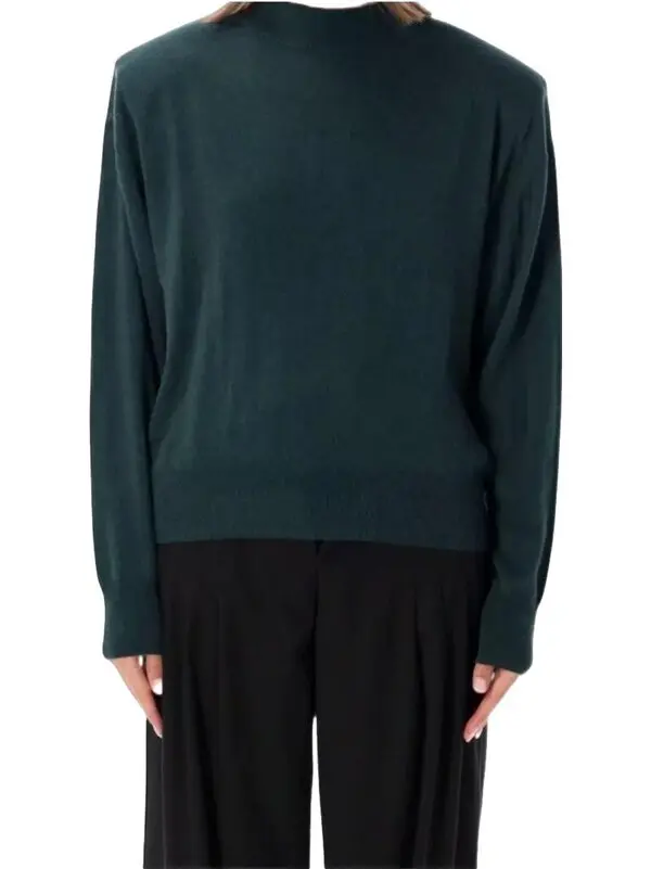 THE FRANKIE SHOP Rue Padded High Neck Sweater - Green