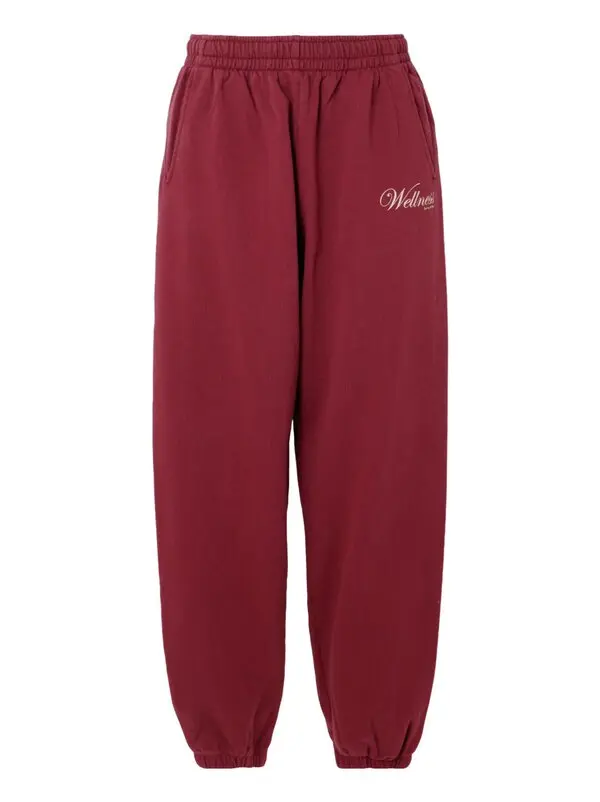 SPORTY  RICH Sporty & Rich Soho Printed Sweatpants - Wine Red