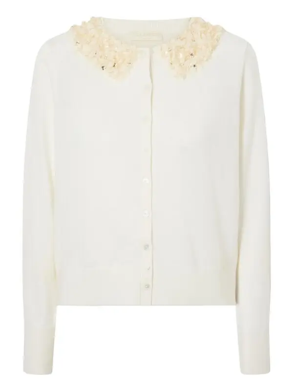Ulla Johnson Embellished Wool Cardigan - No