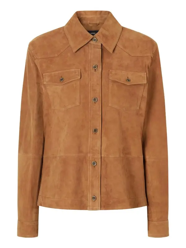 ARMA Suede Collared Jacket - No