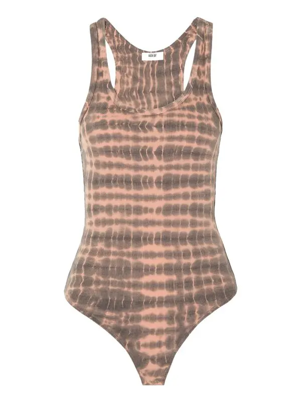 AGOLDE Tie-dye Ribbed Bodysuit - No