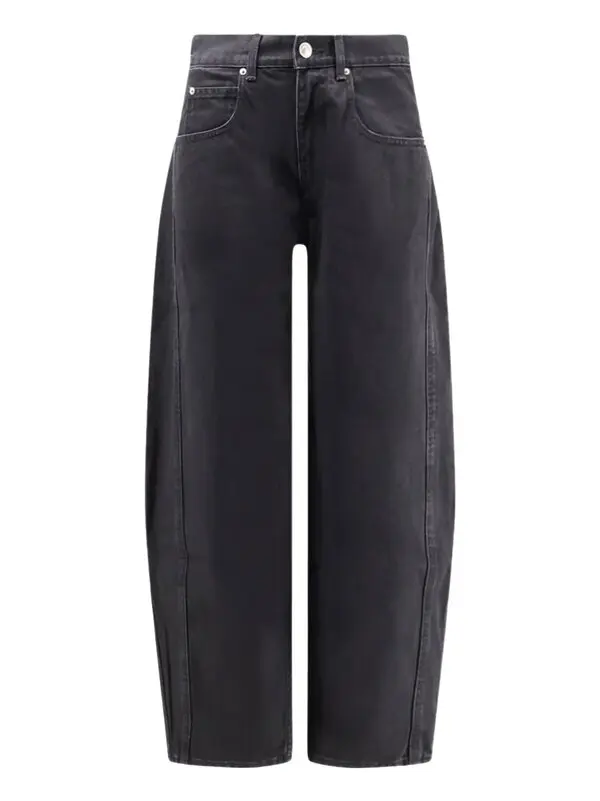 Isabel Marant Étoile Belt-loop Wide-leg Jeans - Black