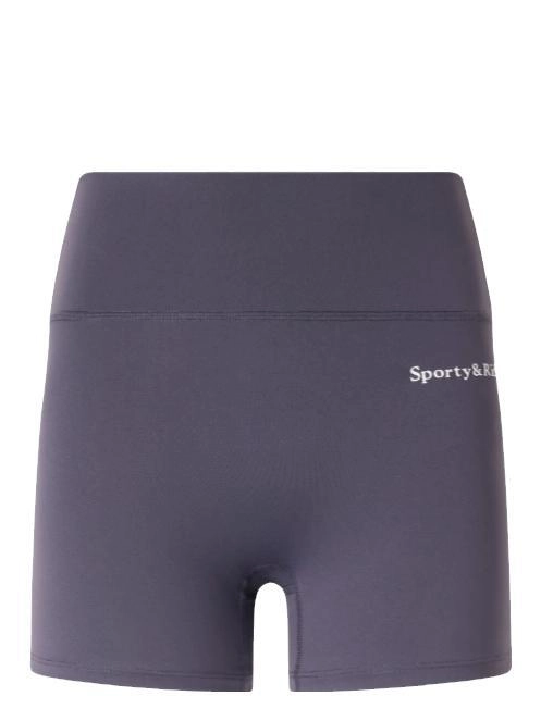 SPORTY  RICH Sporty & Rich Print Stretch-jersey High-rise Tennis Shorts - Grey
