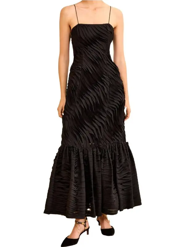 Ulla Johnson Augustina Cami Trumpet Dress - Black