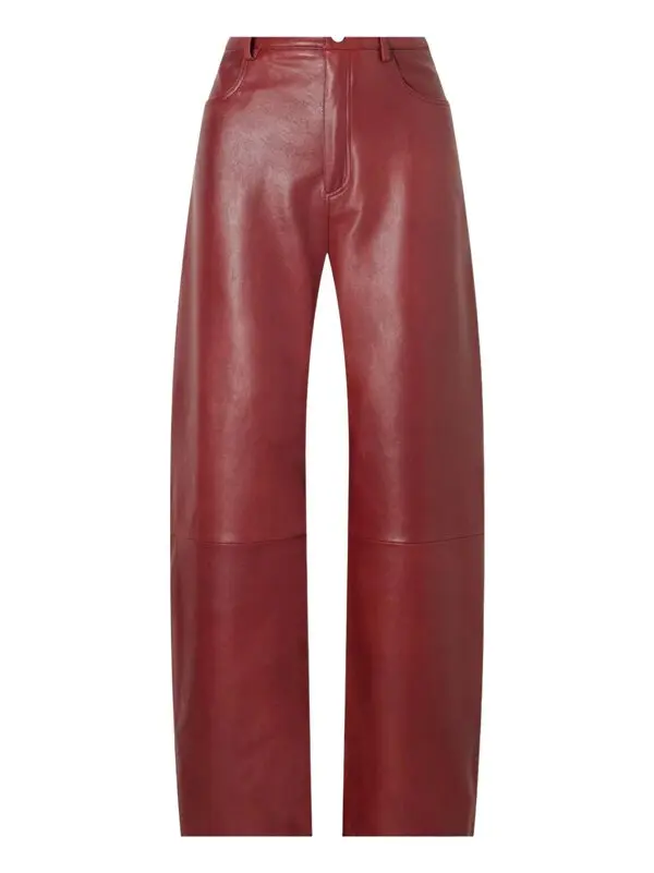 ARMA Leather Wide-leg Pants - No