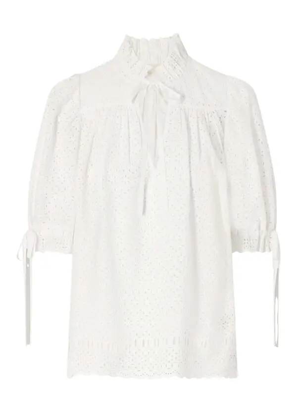 Ulla Johnson Cotton-blend Broderie Anglaise Shirt - No