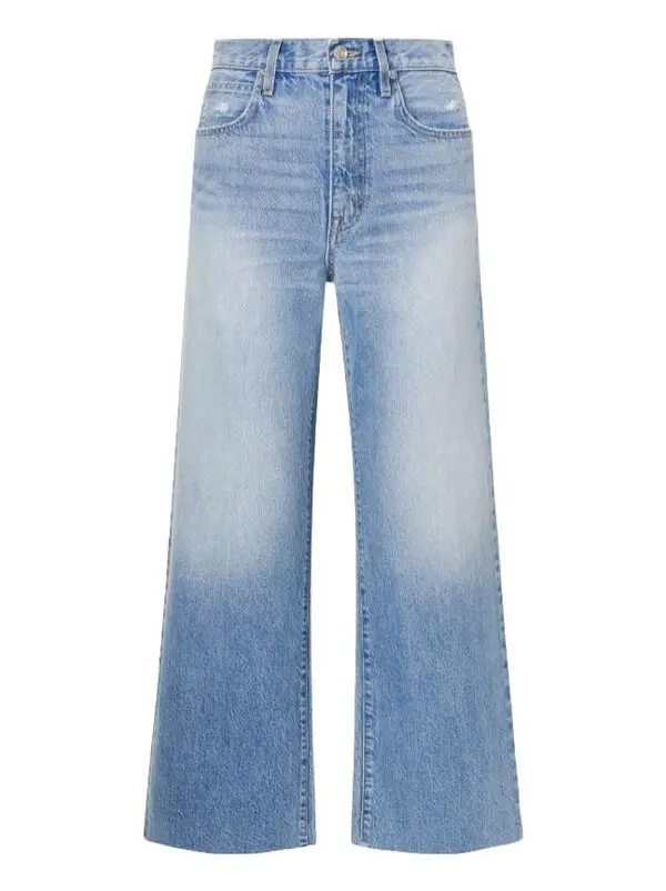 SLVRLAKE High Rise Wide Leg Jeans - Blue