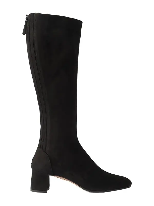 AQUAZZURA Suede Knee-high Boots - Black