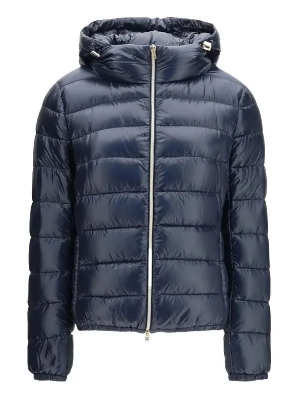 Herno Giada Hooded Quilted Down Jacket - Blue