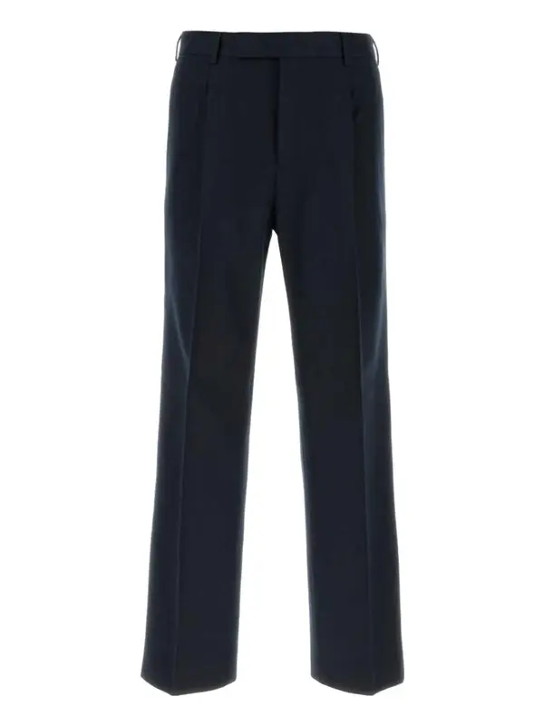 PT TORINO Pleated Straight-leg Trousers - Black