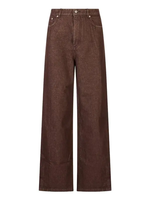 Sportmax Multi-pocket Wide-leg Jeans - Red