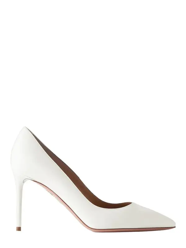 AQUAZZURA Purist 85 Leather Pumps - No