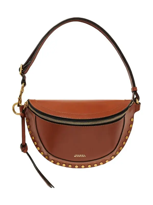 Isabel Marant Étoile Skana Studded Leather Belt Bag - Brown