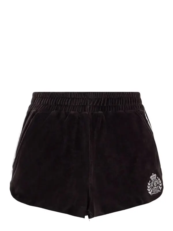 SPORTY  RICH Sporty & Rich Athletic Shorts - Black