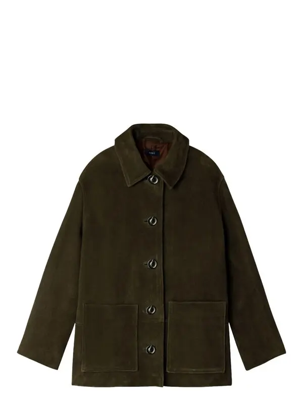 Soeur Vincenzo Suede Cropped Jacket - Black
