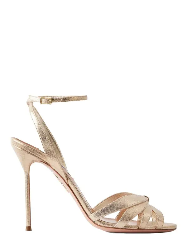 AQUAZZURA Knot Detail Stiletto Sandals - No