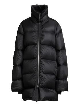 Rick Owens Long Down Jacket - Black