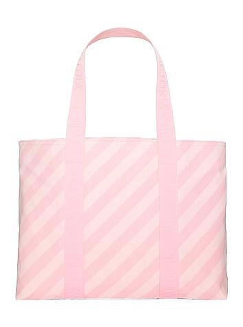 Victoria's Secret Heritage Stripe Canvas Tote Bag - Print