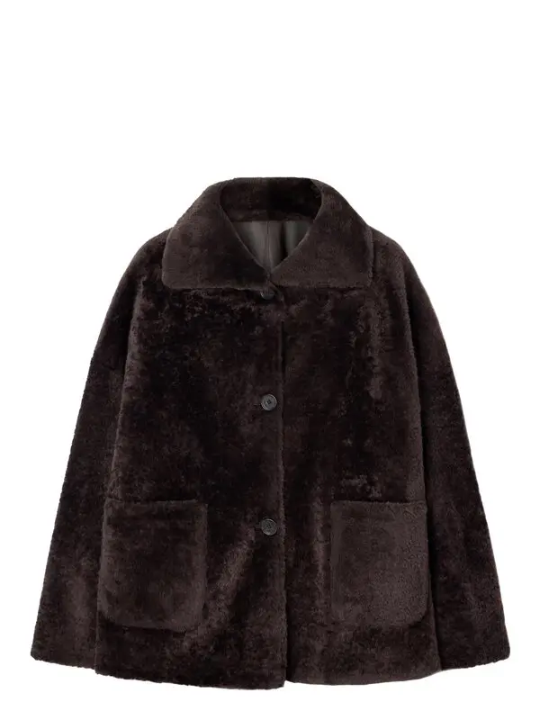ARMA Sherpa Fleece Coat - Black