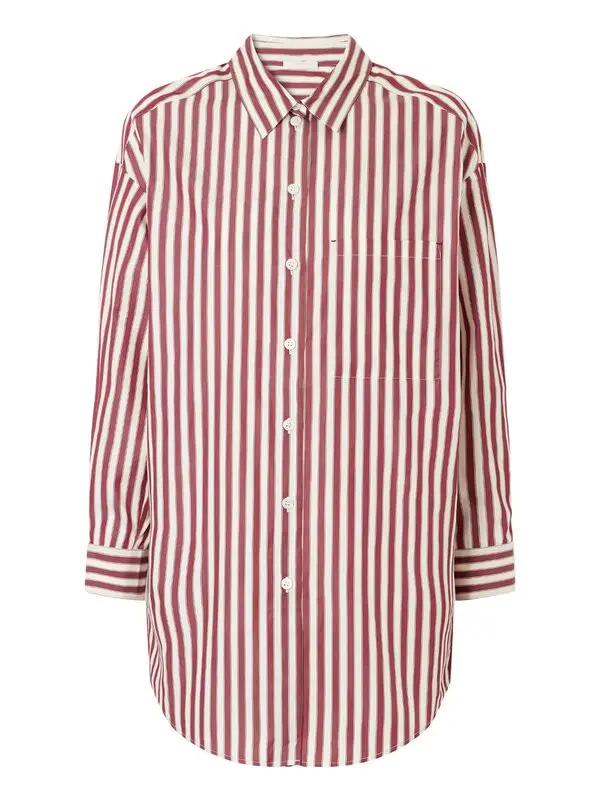 ERES Striped Cotton-poplin Pajama Shirt - No