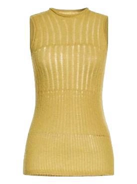 Rick Owens Knitted Sleeveless Top - Yellow