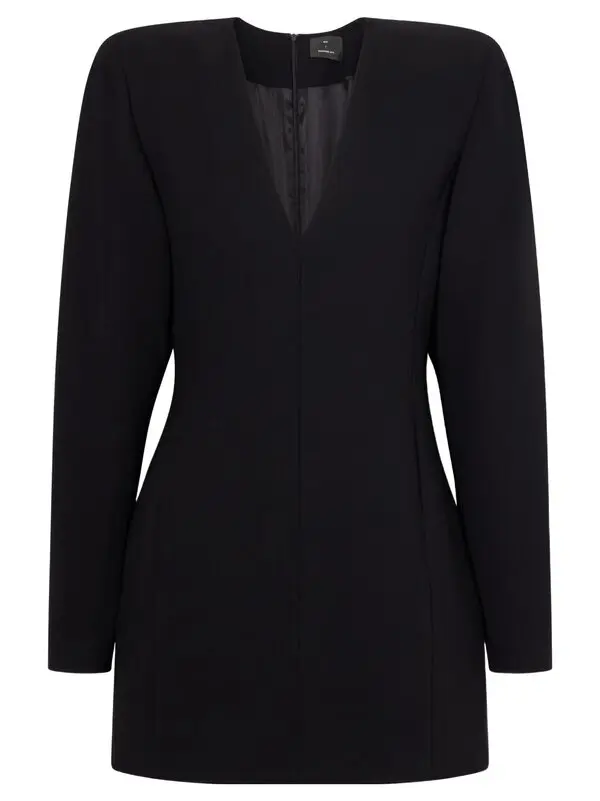 Wardrobe.NYC V-neck Blazer Mini Dress - Black