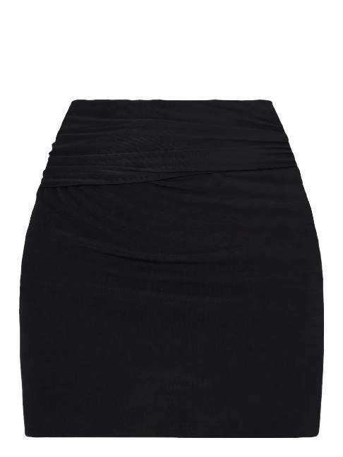 Wardrobe.NYC Seethrough Mesh Mini Skirt - Black