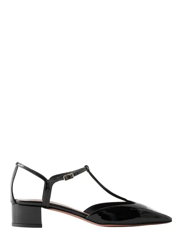 AQUAZZURA Glossed Patent Leather Pumps - No