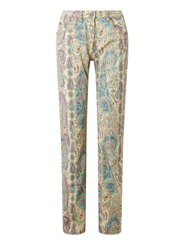Etro Paisley Print Loose Fit Trousers - Multicolor