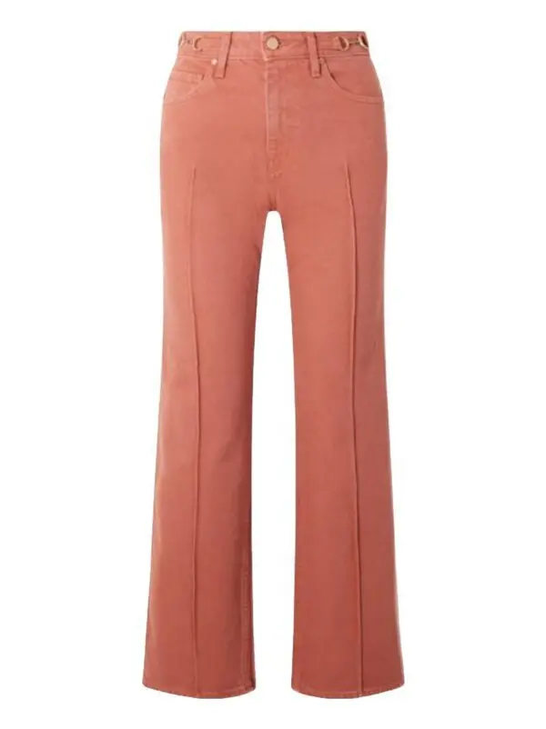 Ulla Johnson High-waisted Straight Leg Jeans - Red