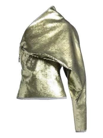 Rick Owens Single-shoulder Sequin Jacket - Green