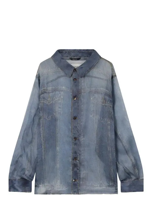HAIKURE Printed Long Sleeve Shirt - Gray