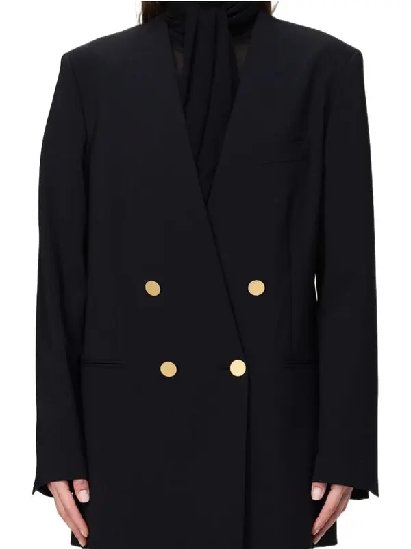 Alberta Ferretti Double-breasted Jacket - Black