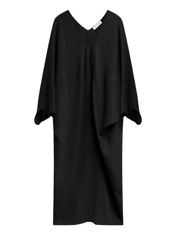 THE FRANKIE SHOP Maxi Dress With V-neck And Draped Detail - No