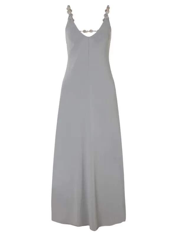 ERES Sculpturale Bead-embellished Stretch-jersey Maxi Dress - No