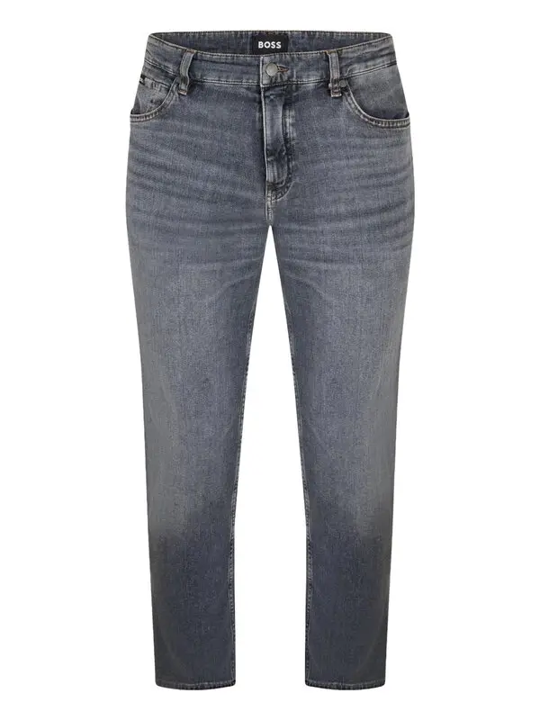Hugo Boss Boss Washed Cropped Jeans - Grey