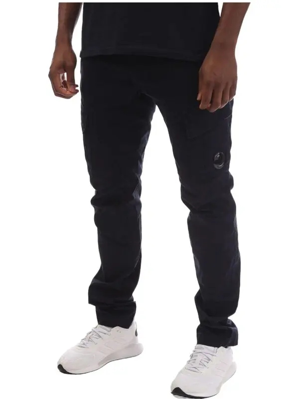 C.P. COMPANY Stretch Sateen Lens Cargo Pants - Black